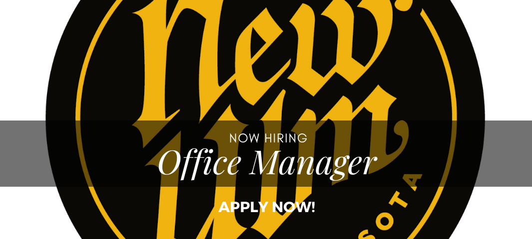 Now Hiring: Office Manager - Visit New Ulm